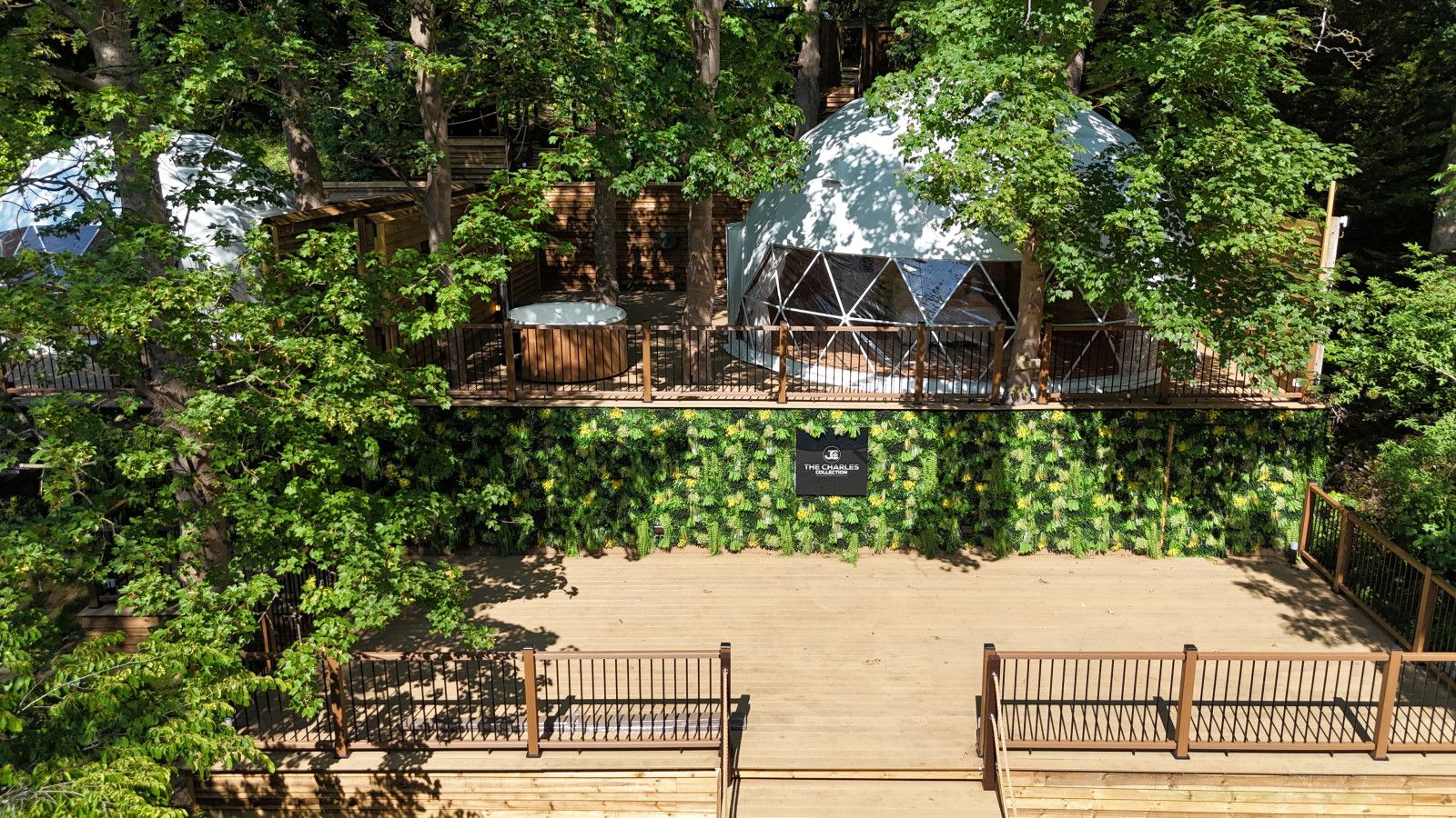 Spacious Forest Dome with Hot Tub & Projector