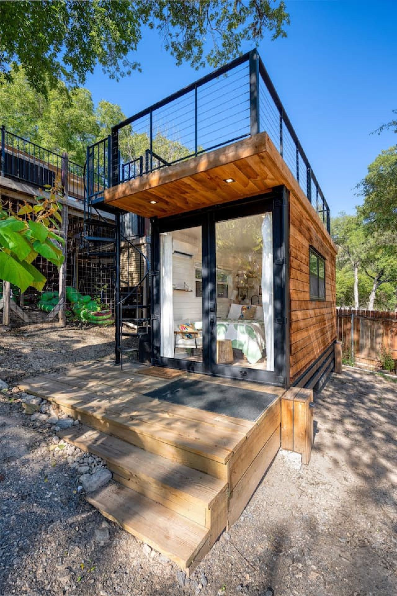 Escape the Ordinary in Riverfront Tiny Cargo Home